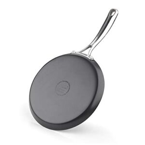 Cooks Standard Nonstick Hard Anodized 9.5-inch 24cm Crepe Griddle Pan, Black