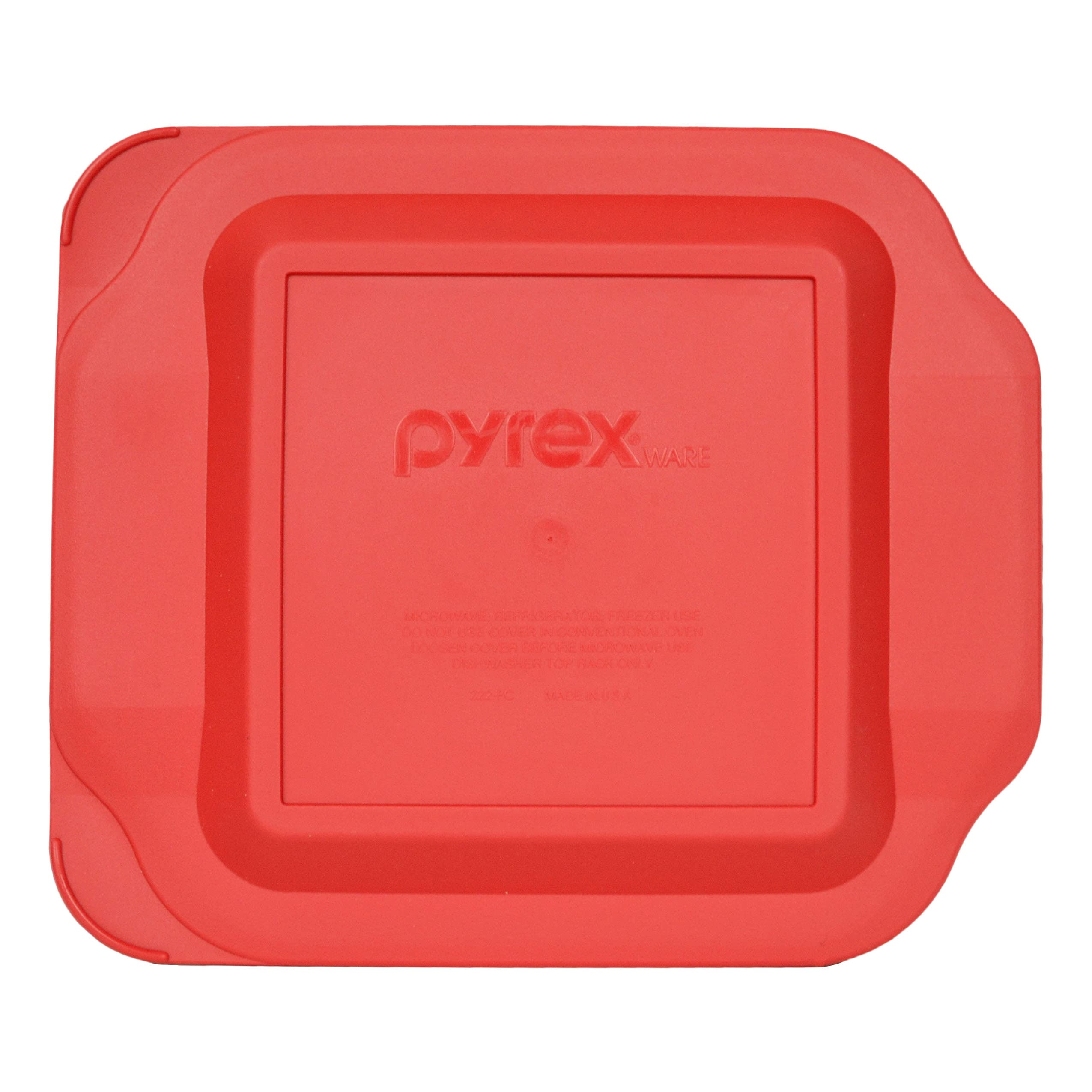 Pyrex 222-PC 2qt Red Lid (2-Pack)