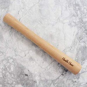 Humble House SAUERSTOMPER Sauerkraut Pounder for Mason Jars Fermentation of Vegetables Standard 12" One Piece of Solid German Beech Wood Cabbage Tamper for Packing Fermented Foods like Sauerkraut