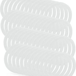 Cornucopia Silicone Seal Rings for Plastic Mason Jar Lids (Regular Mouth, 48-Pack)