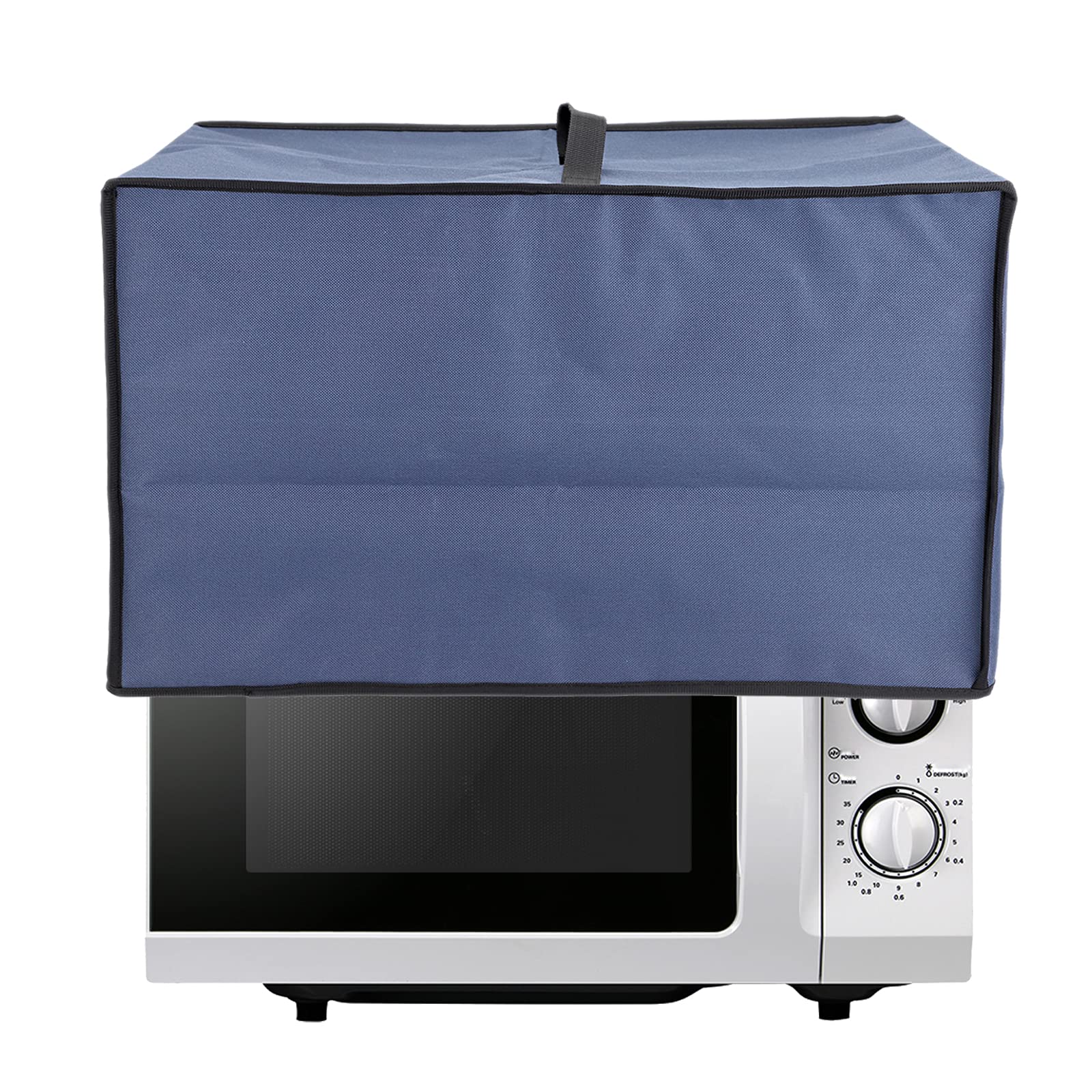 OwnMy Heat-Resistant Waterproof Dust-Proof Microwave Oven Dust Cover Grill Cover Protector - Nylon Fabric Extra Large Microwave Oven Dust Cover Case Protections for Toaster Oven, Dark Blue