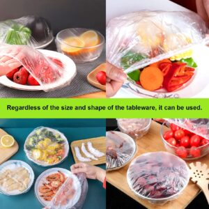 Fresh Keeping Bags 100 PCS, Reusable Elastic Food Storage Covers, Plastic Adjustable Sealing Bowl Lids, Fresh Keeping Caps, Stretch Wrap Food Covers for Outdoor Picnic Kitchen