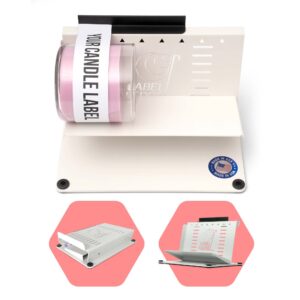 label ledge - made in usa - precise label applicator bottle & jar-labeling must-have, manual labeling machine for bottle labels made by label makers, for vessels for wine/beer, labeling wizard tool