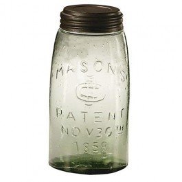 1 X Mason Fruit Jar - Quart Quart