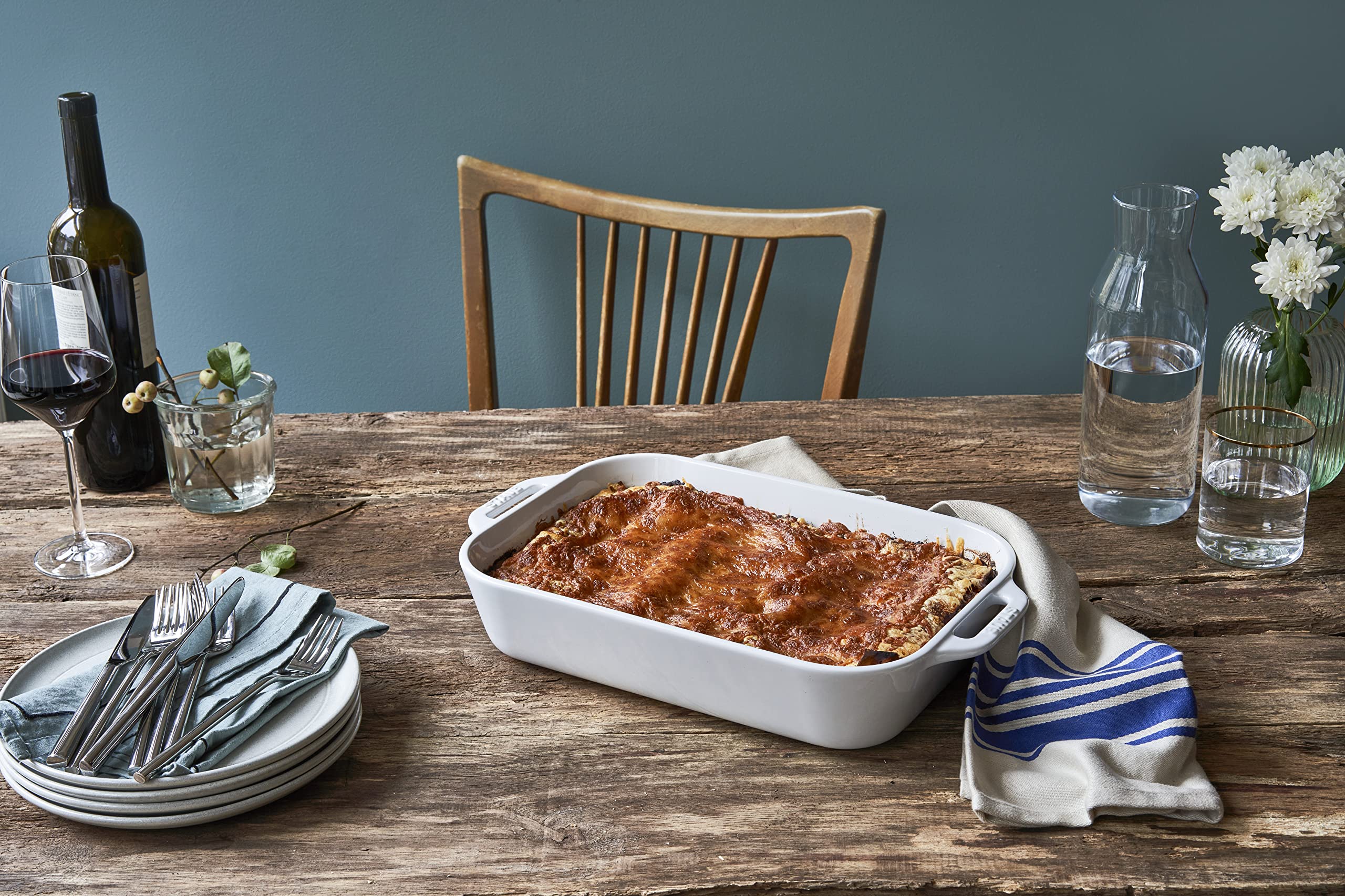 STAUB - 40508-597 STAUB Ceramics Rectangular Baking Dish, 13x9-inch, White