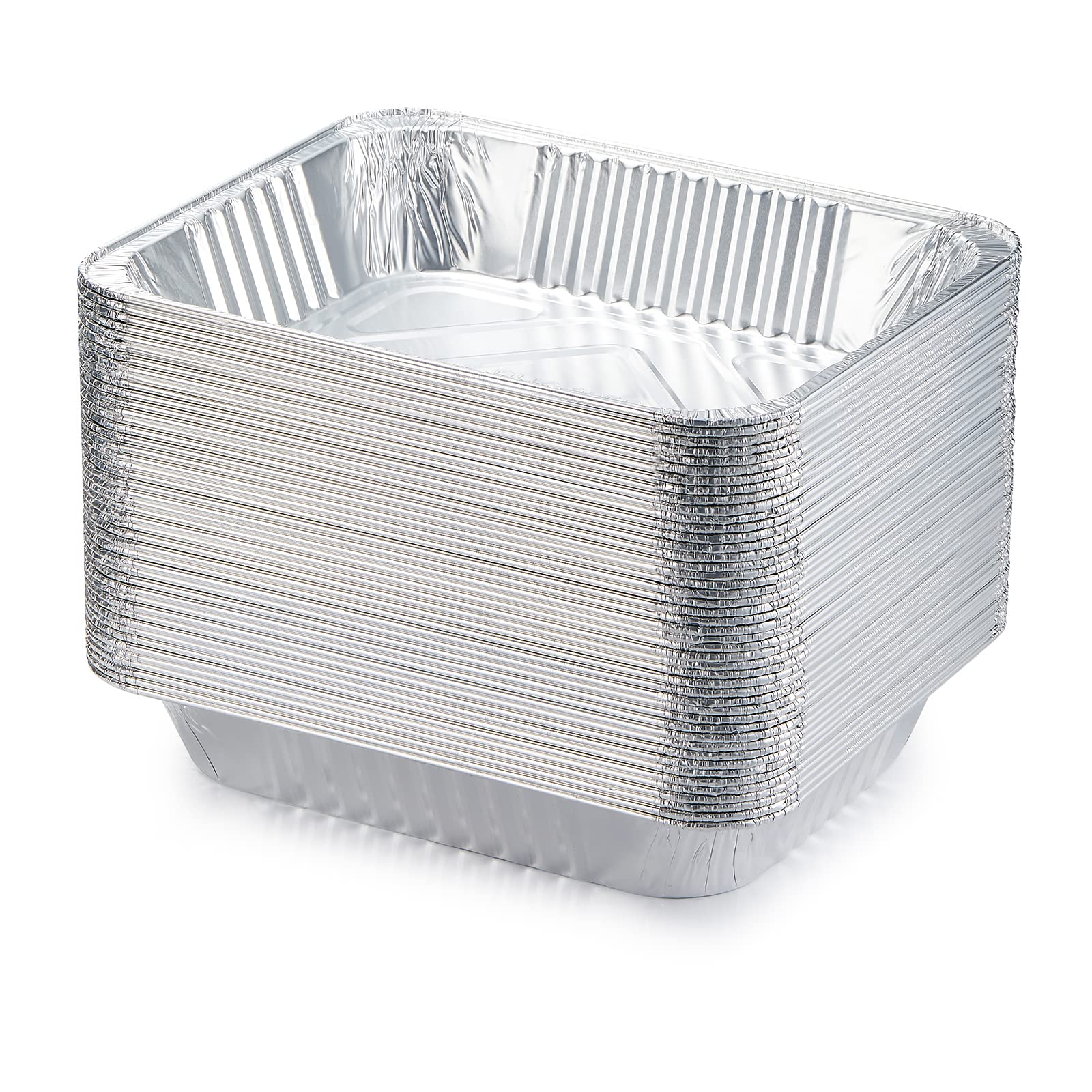 TINTUB 30 Pack 9x13 Aluminum Disposable Foil Pans-Half Size Steam Table Pans - Cookware for Baking,Grilling,Roasting,Prepping Food