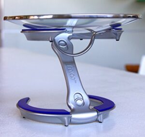 trivae unique patented pan lid, utensil and pot holder, dish/cake serving stand and trivet in one for the kitchen lover