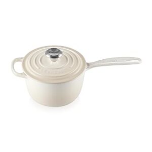 Le Creuset Enameled Cast Iron Signature Saucepan, 1.75 qt., Meringue