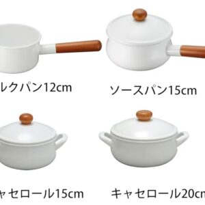 Made in Japan Noda Horo Pochika Milk Pan 12cm Enamelware