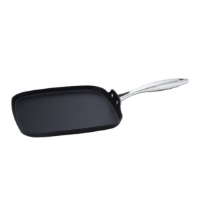 scanpan professional 11” griddle pan - easy-to-use nonstick cookware - dishwasher, metal utensil & oven safe - made in denmark