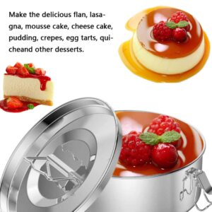 Flan Mold, Stainless Steel Flan Pan Mold with Lid(87 oz) Compatible with Instant Pot 8 qt [6qt avail] Flanera Flan Maker Quesillera Molde Para Flan, Flaneras Moldes Con Tapa