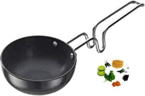 shradha trading hard anodized tadka pan,large tadka pan for saag, dal, kadhi, dhokla