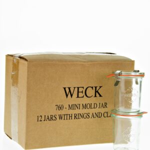 Weck 760 Mini Mold Jar, 5.4 Ounce - 12 Jars