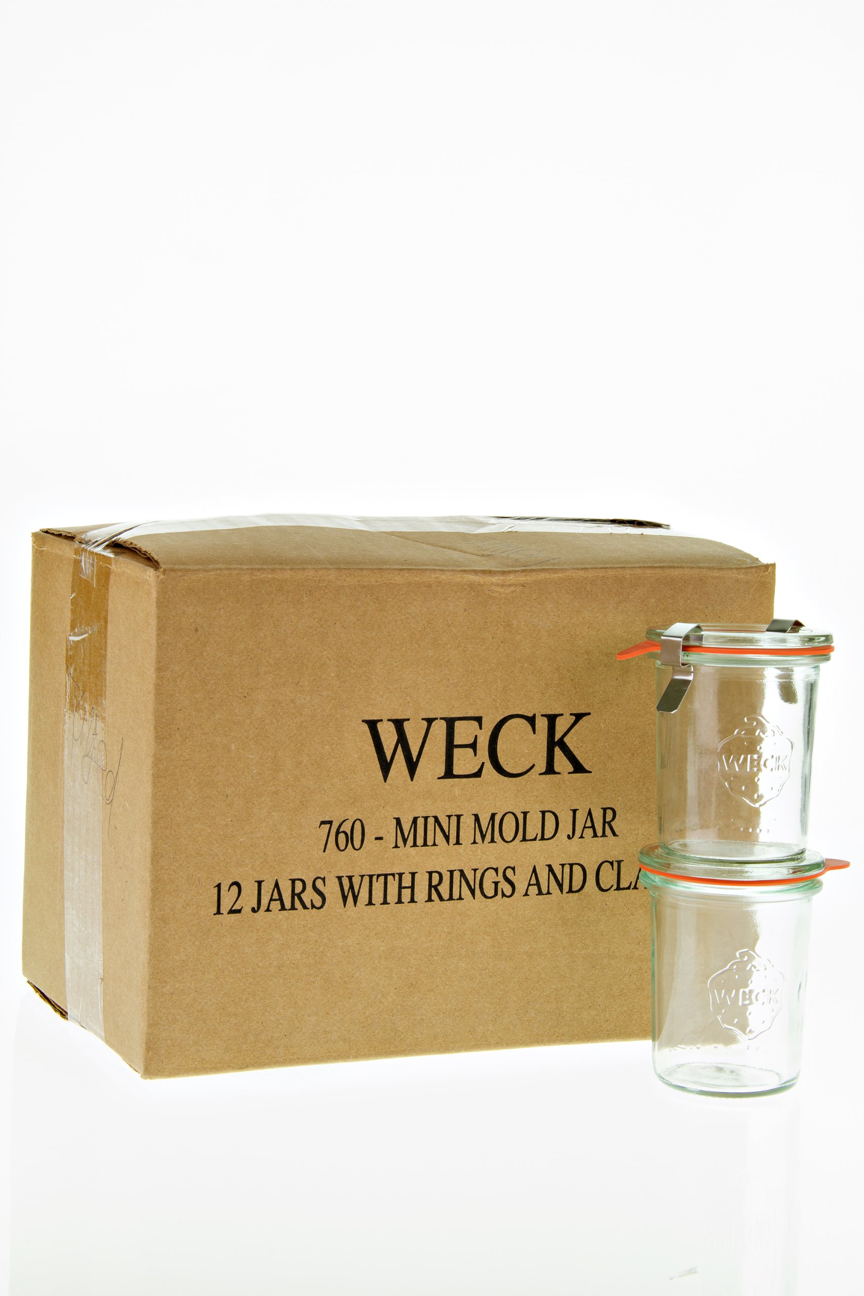 Weck 760 Mini Mold Jar, 5.4 Ounce - 12 Jars