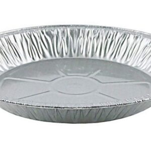 PACTOGO 11" Aluminum Foil Pie Pan Extra-Deep Disposable Tin Plates (Pack of 12)