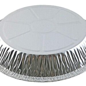 PACTOGO 11" Aluminum Foil Pie Pan Extra-Deep Disposable Tin Plates (Pack of 12)