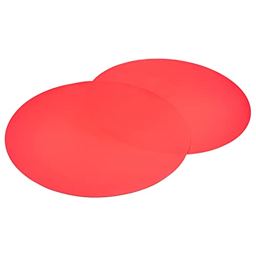 AmazonCommercial 12-Inch Silicone Microwave Mat - Set of 2