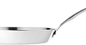 Viking Contemporary 3-Ply Stainless Steel Fry Pan, 12 Inch, Silver