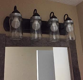 Wide Mouth Mason Jar Lids with Pre drilled Light Socket and Heat Relief Holes - 6pk DIY Jar Chandelier/Pendant/Vanity Lighting by Industrial Rewind