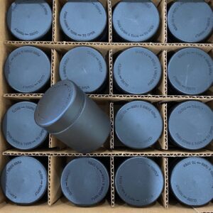 Skunkworx Packaging Black Child Resistant 3oz Glass Jars - 32 Pack