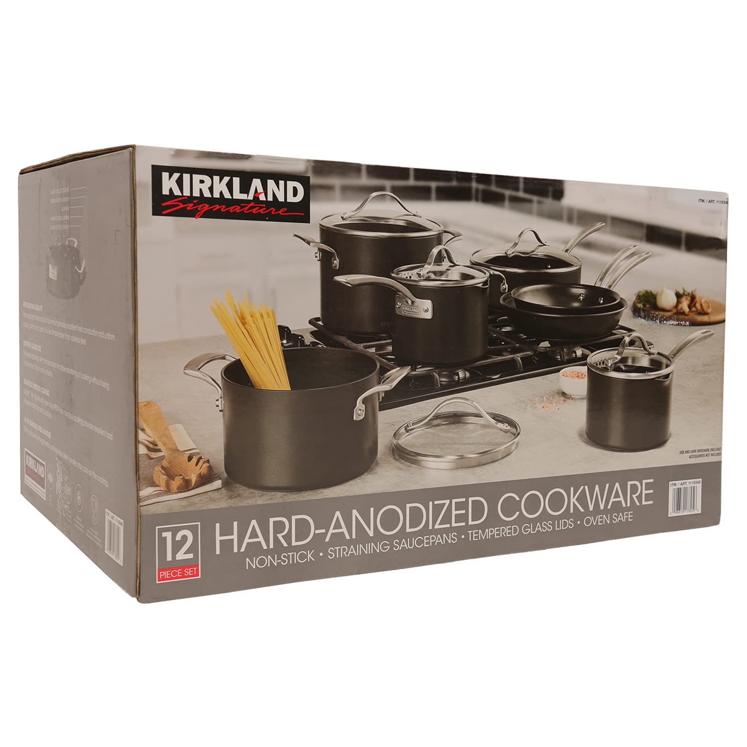 Kirkland Signature 12-piece Hard Anodized Cookware Set