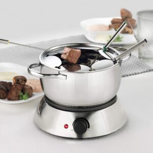 Trudeau Alto 3-in-1 Electric Fondue Set, 81 Ounce, Silver