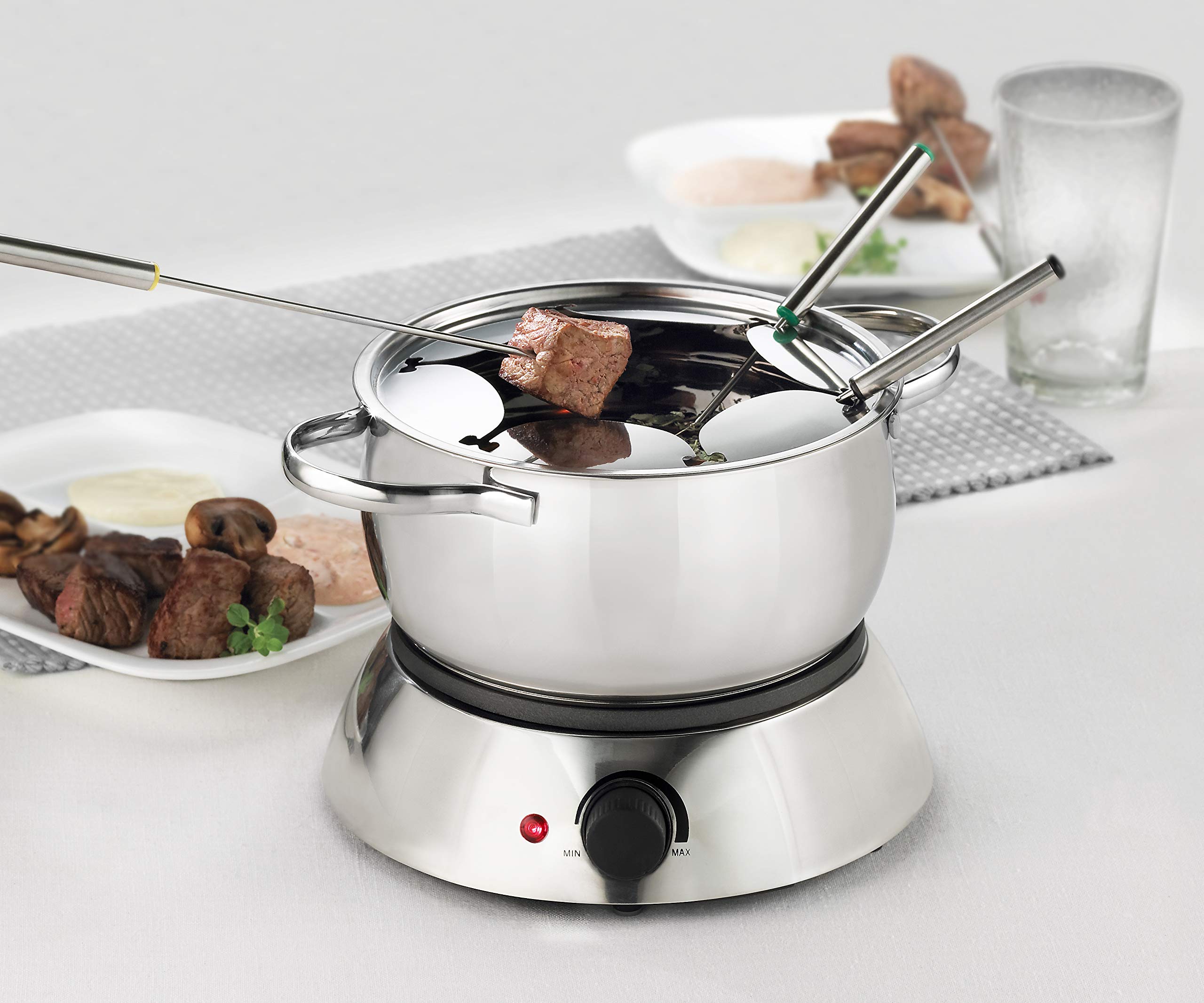 Trudeau Alto 3-in-1 Electric Fondue Set, 81 Ounce, Silver