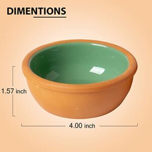 Clay pot for cooking - Handmade oven bowl tajine cooking pot - Microwave & Oven Safe - 100% Natural earthenware pot - Eco friendly terracotta pots for Mexican Indian Korean moroccan Dishes, (8 Pcs)