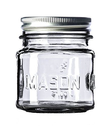 8 oz Mason Jars with 1 piece lids (12-Count) Food-Grade Safe, Versatile