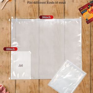 Turkey Brine Bags, 26"×22", 2 Pack, Holds up 35lbs, Thicker Brining Bags with Double Zip Lock & 2 Cotton Strings , Extra Large Brine Bag Fits for Turkey, Chicken, Beef, Fish, Lamb, Pork