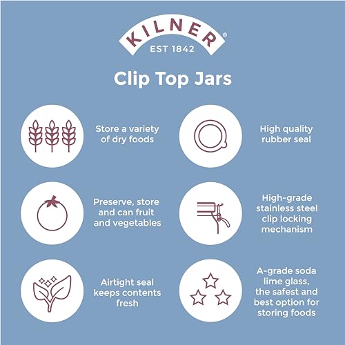 Kilner Round Clip Top Jar, 12-Fl Oz, 1 EA