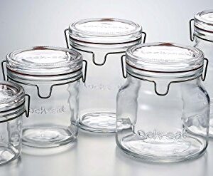 Luigi Bormioli Lock-Eat 17 oz XL Glass Food Jar, 1 Piece, Clear