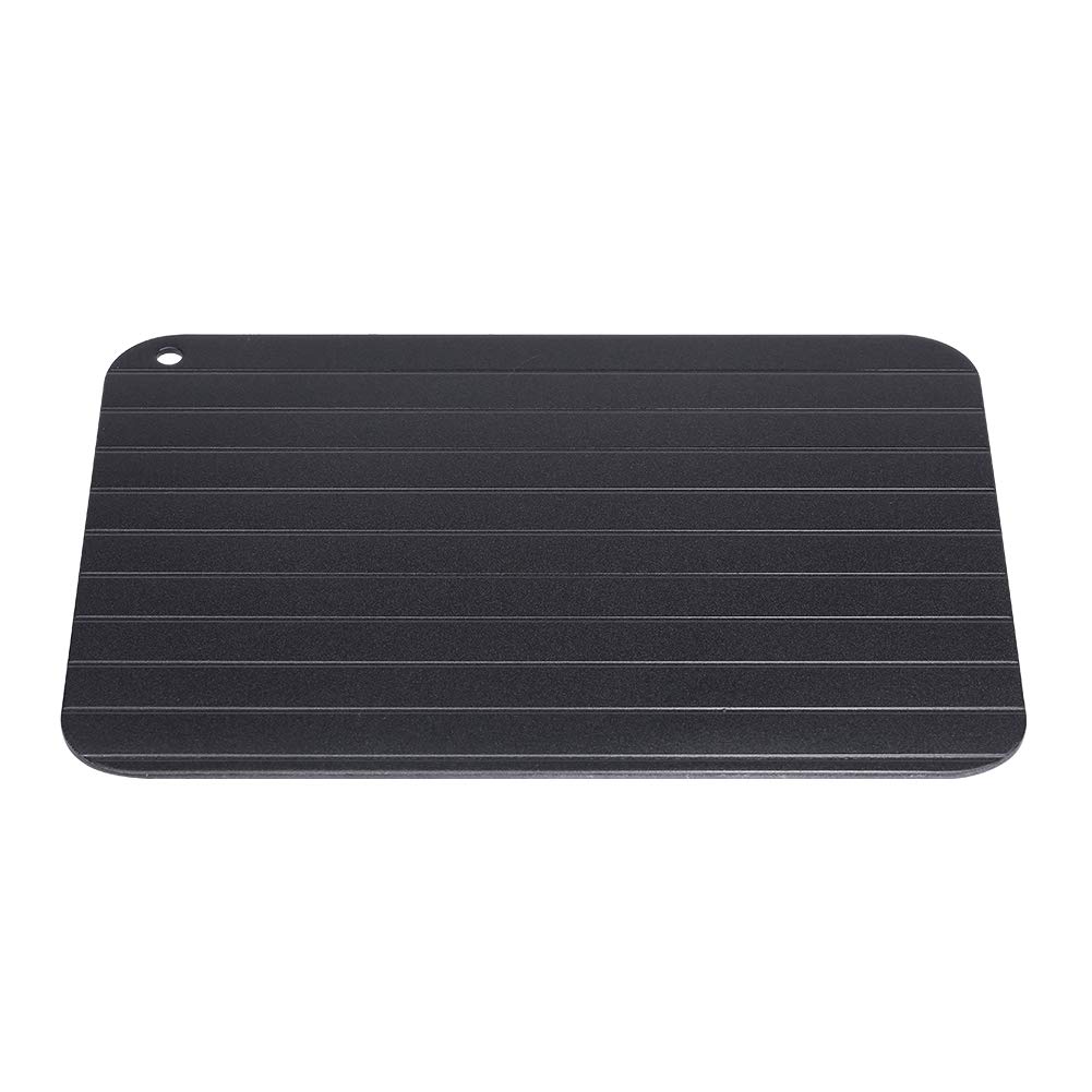 Defrosting Tray for Frozen Meat, 9.06x6.5x0.08inch Metal Aluminum Fast Safe Food Meat Defrosting Thawing Tray Plate