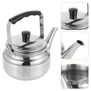 Housoutil Teapot Warmer 1L Tea Kettle Stovetop, Stainless Steel Hot Water Tea Pot Boiling Water Kettle, Camping Tea Kettle for Stove Top Hot Water Kettle