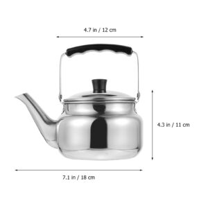 Housoutil Teapot Warmer 1L Tea Kettle Stovetop, Stainless Steel Hot Water Tea Pot Boiling Water Kettle, Camping Tea Kettle for Stove Top Hot Water Kettle