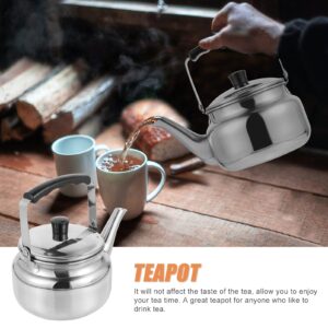 Housoutil Teapot Warmer 1L Tea Kettle Stovetop, Stainless Steel Hot Water Tea Pot Boiling Water Kettle, Camping Tea Kettle for Stove Top Hot Water Kettle