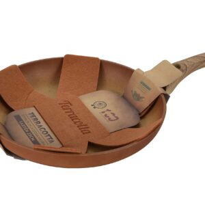 Neware TerraCotta Coated Frying Pan 28cm (11 inch) 100 PFOA Free Non-Stick SARTEN