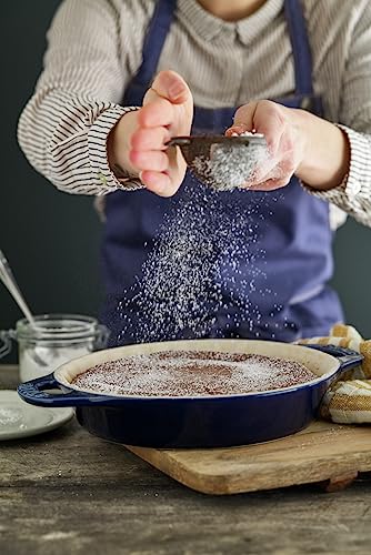 STAUB Ceramics Bakeware-Pie-Pans Dish, 9", 9-inch, Dark Blue