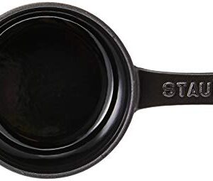 Staub Cast Iron 0.25-qt Mini Saucepan - Matte Black, Made in France