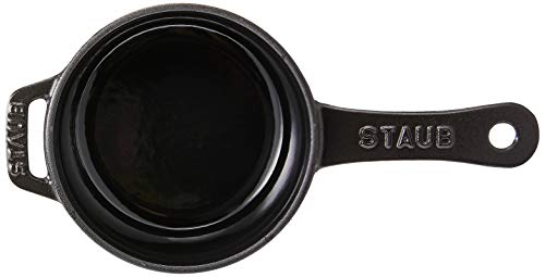 Staub Cast Iron 0.25-qt Mini Saucepan - Matte Black, Made in France