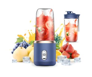 paramexview® portable blender for juices & smoothies with 6 blades usb rechargeable 14oz fusion blender bpa-free and eco-friendly material