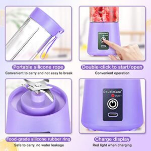 Portable Blender for Shakes and smoothies with Scale, 4000mAh Personal Electric Blender 15.2 oz,150w 6-Blades Blender Bottles, USB Rechargeable Mini Fruit Juicer for Travel, Office, Outdoors