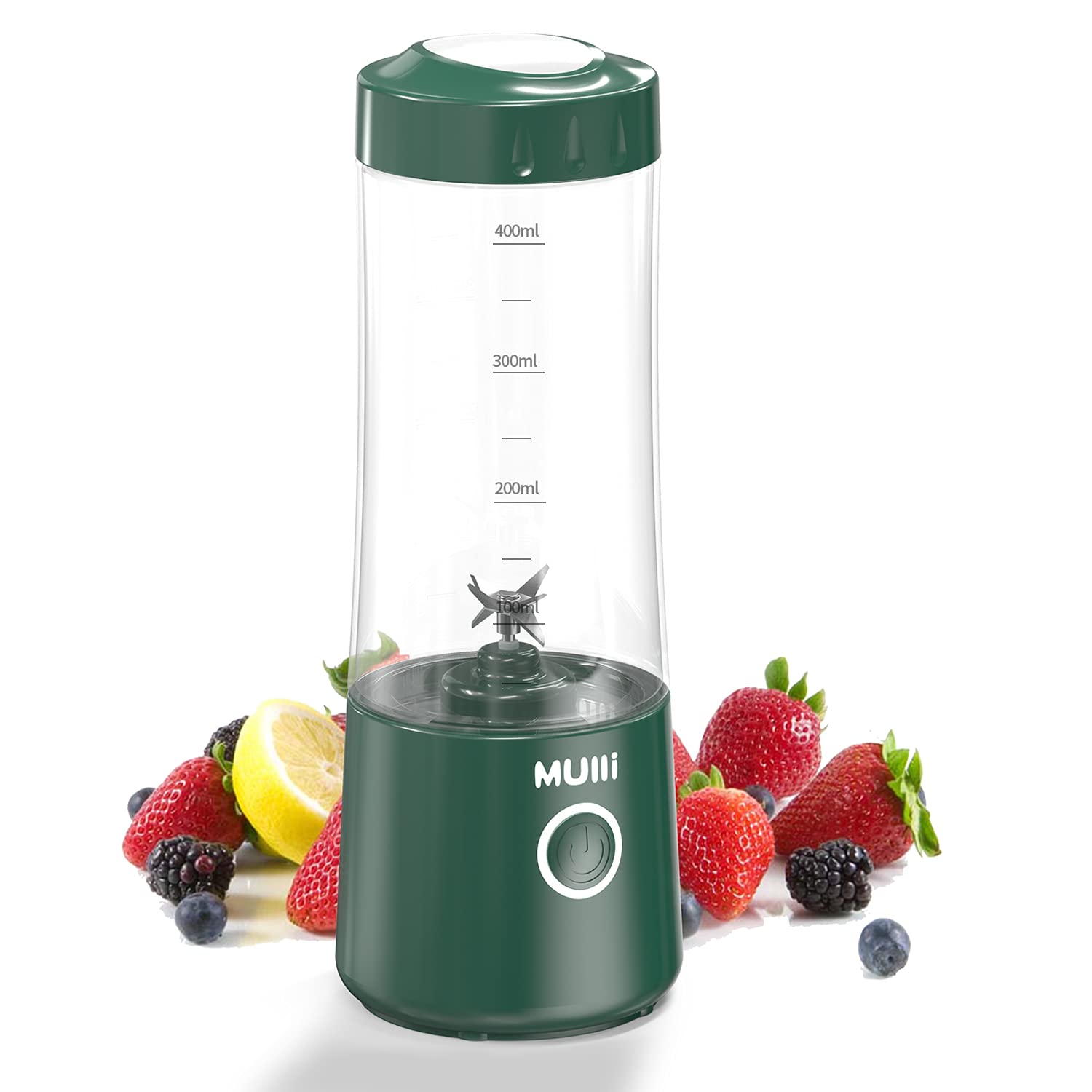 Mulli Portable Blender,16oz USB Personal Mixer for Smoothie and Shakes, Mini Blender with Six Blades for Baby Food,Travel,Gym and More