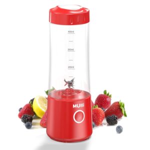 Mulli Portable Blender,16oz USB Personal Mixer for Smoothie and Shakes, Mini Blender with Six Blades for Baby Food,Travel,Gym and More