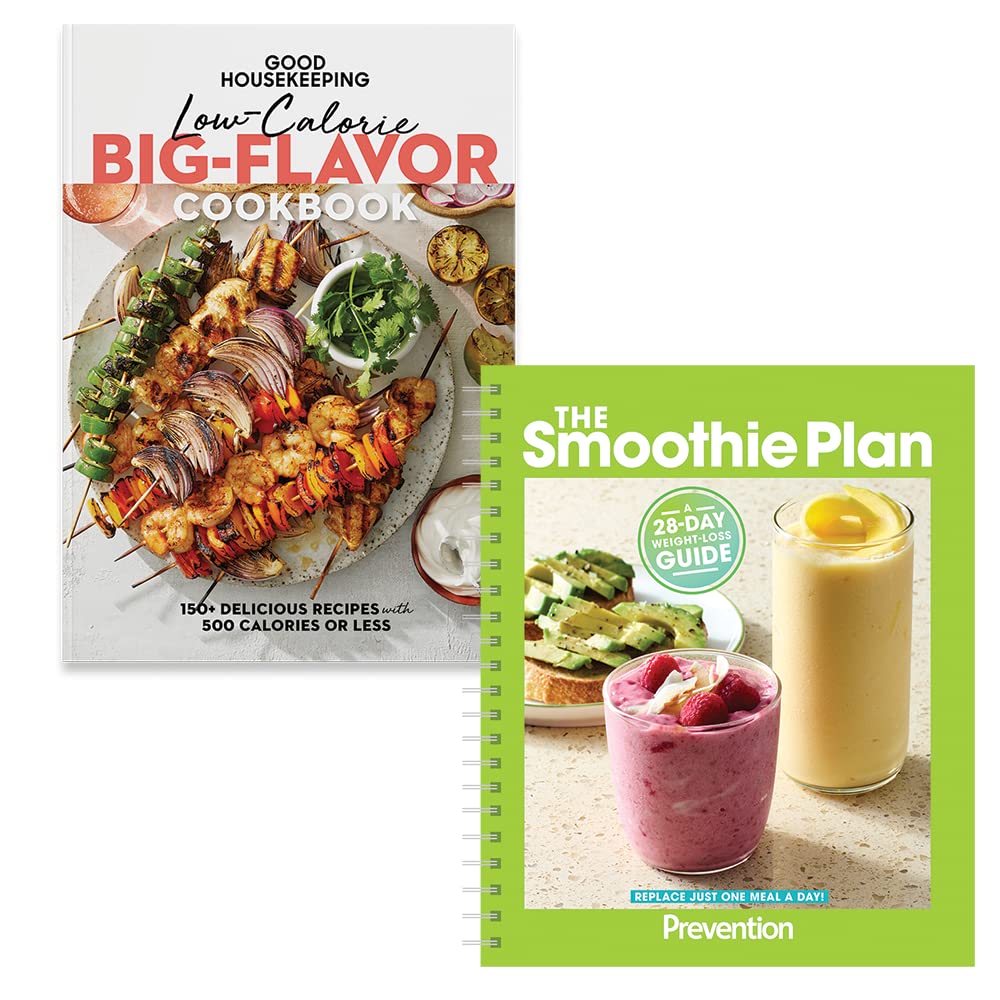 Good Housekeeping's Low-Calorie Big-Flavor Cook Book & The Smoothie Plan Cookbook Bundle!