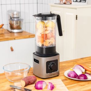 COSTWAY Countertop Blender, Powerful Blender with 68 oz Tritan Jar, Stainless Steel Blades, 5-Level Speed Control & 5 Blending Functions, 1500W Professional Blender for Milkshake & Juice