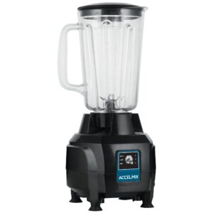 winco xlb-44, accelmix™ 44 oz bar blender, electric commercial kitchen blender, etl, bpa free