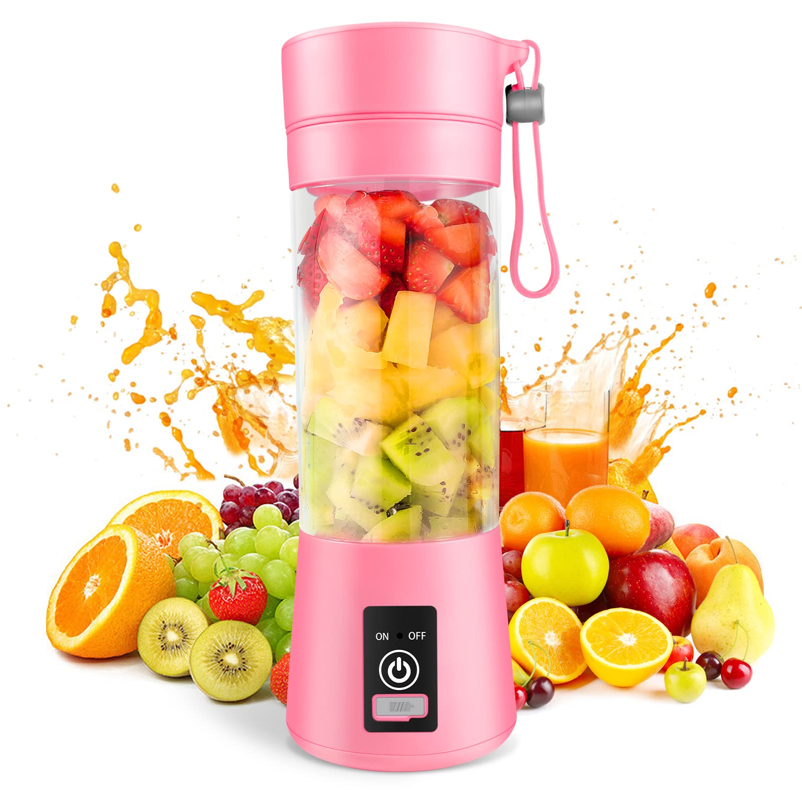 AOLDHYY Portable Blender,Personal Blender Shakes SmoothiesPortable Blender,Personal Blender Shakes Smoothies,Personal Size Blender,Mini Blender Office Other Places