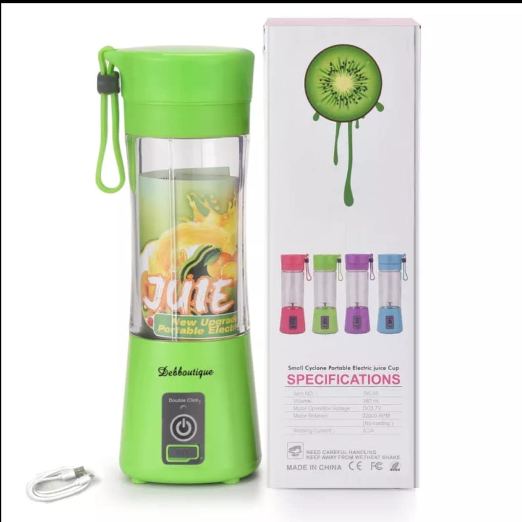 Debboutique Best 380ML Portable Blender Juicer Electric, Ice, Smoothie. Fruit Mixer