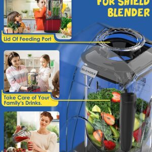 CRANDDI Quiet Shield Blender K90-B bundle with K90-R, 2200W,80 oz Pithcer